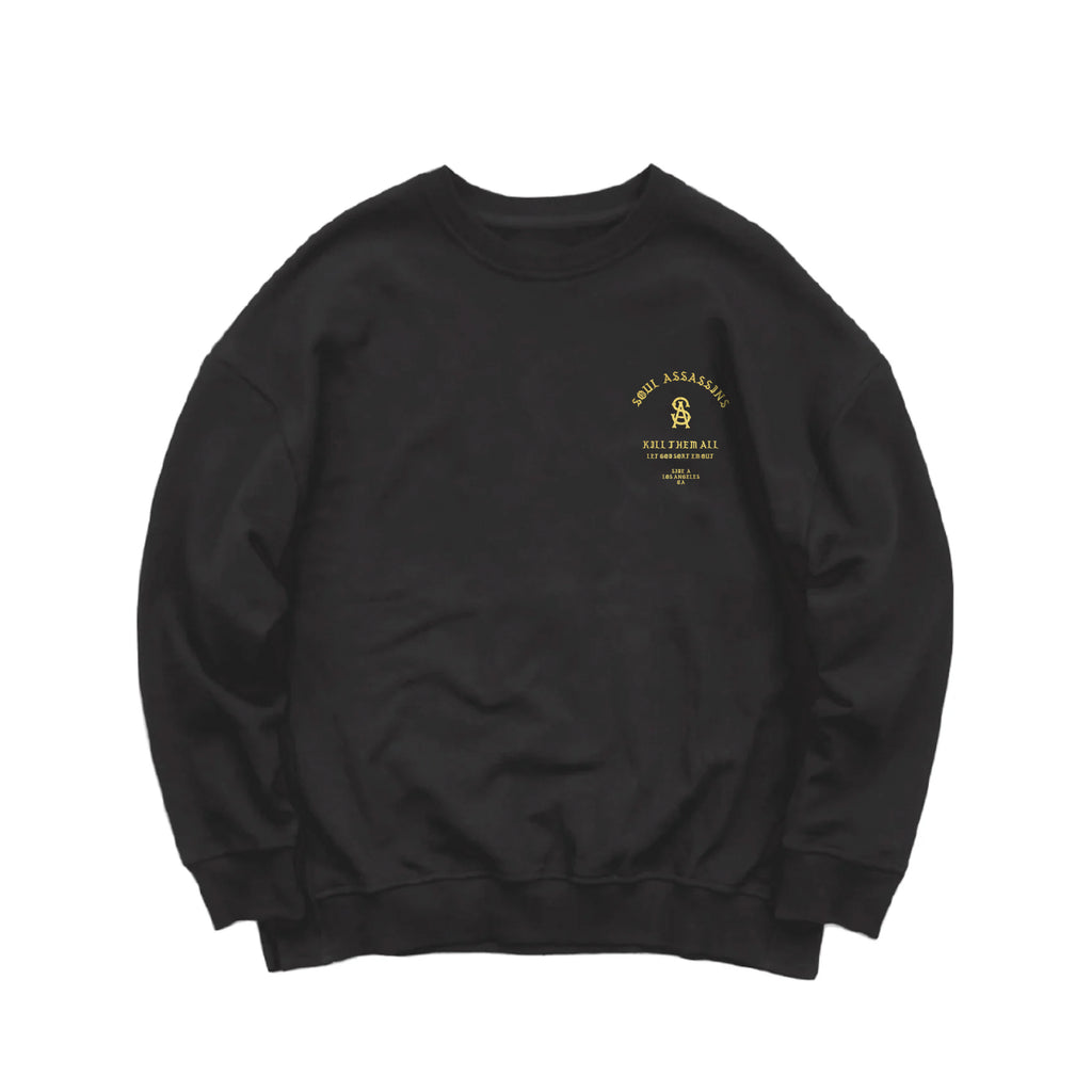 Soul Assassins Gold 45 Crewneck Black Soul Assassins